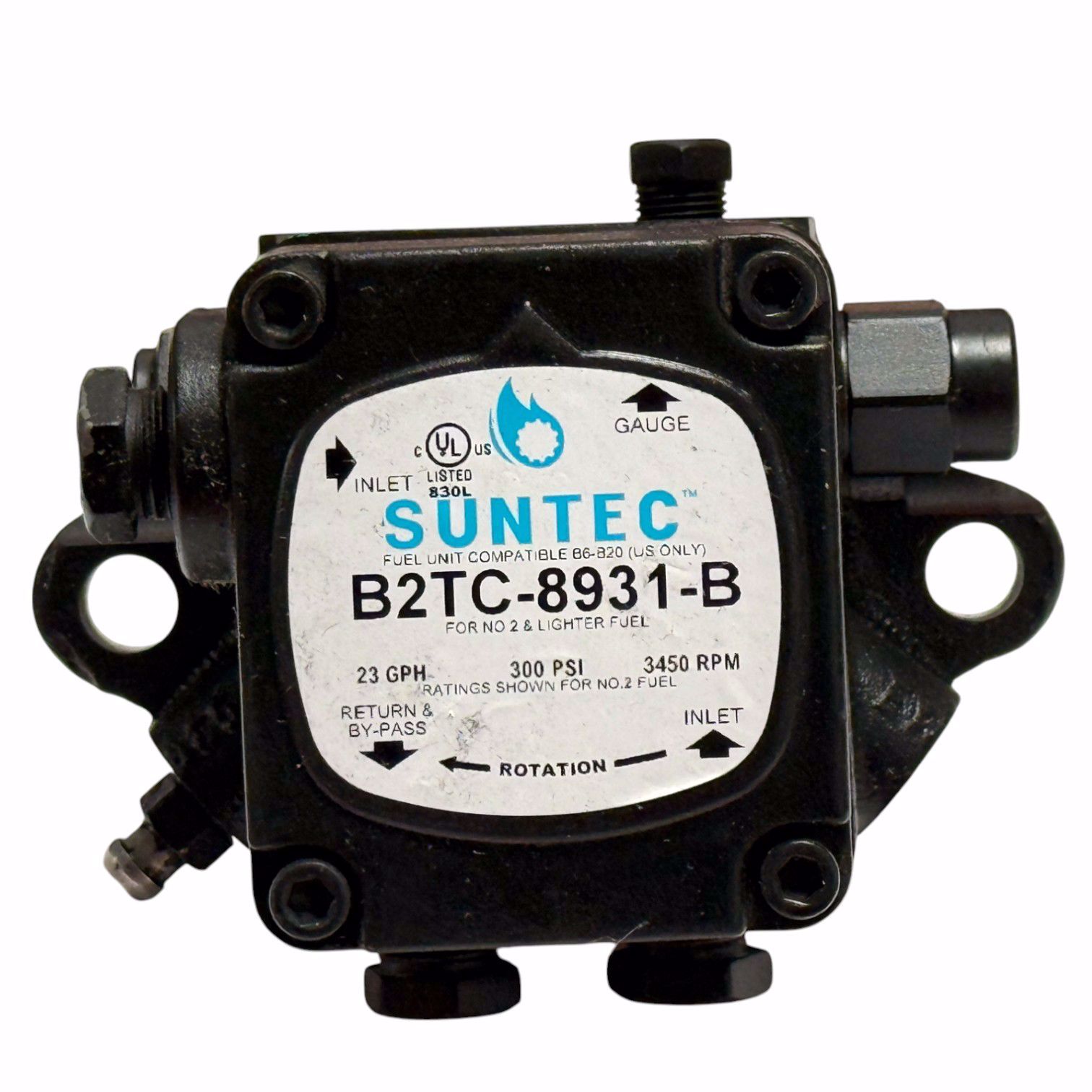 Patriot Supply. SUNTEC LH-LH 3450 RPM 23 (GPH) 300 PSI